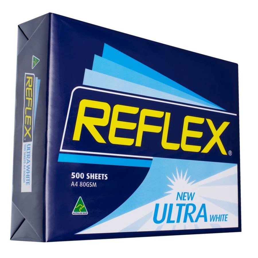 REFLEX Ultra White A3 Copy Paper – 80gsm – White (1Ream) – Tassway Pty Ltd