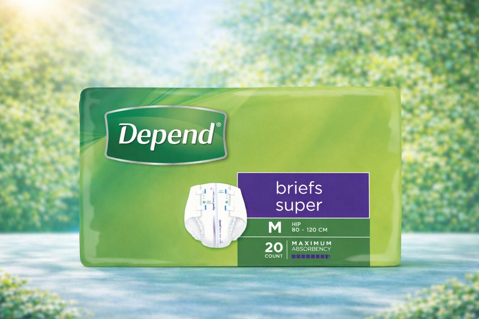 Depend Brief Super-Unisex 20briefs/pack, 4packs/carton – Tassway Pty Ltd