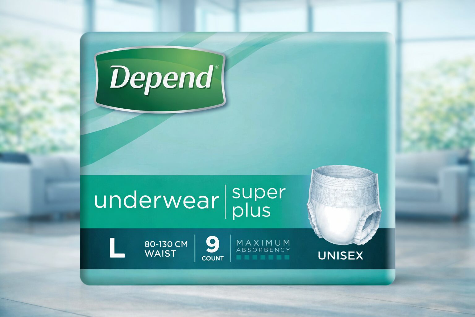Depend Underwear Super Plus-Unisex 10pcs/pack, 4packs/carton – Tassway ...